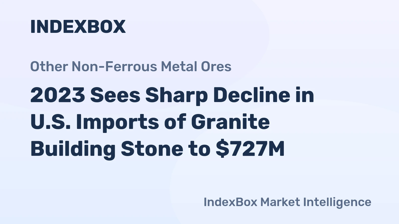 2023 Sees Sharp Decline in U.S. Imports of Granite Building Stone to $727M