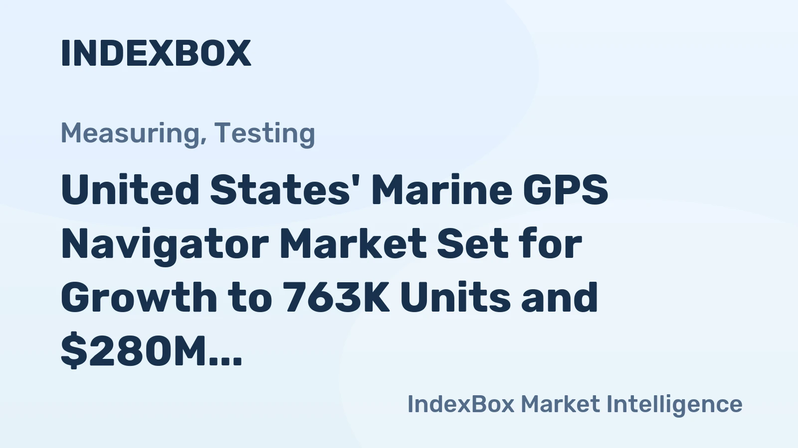 United States' Marine GPS Navigator Market Set for Growth to 763K Units and $280M