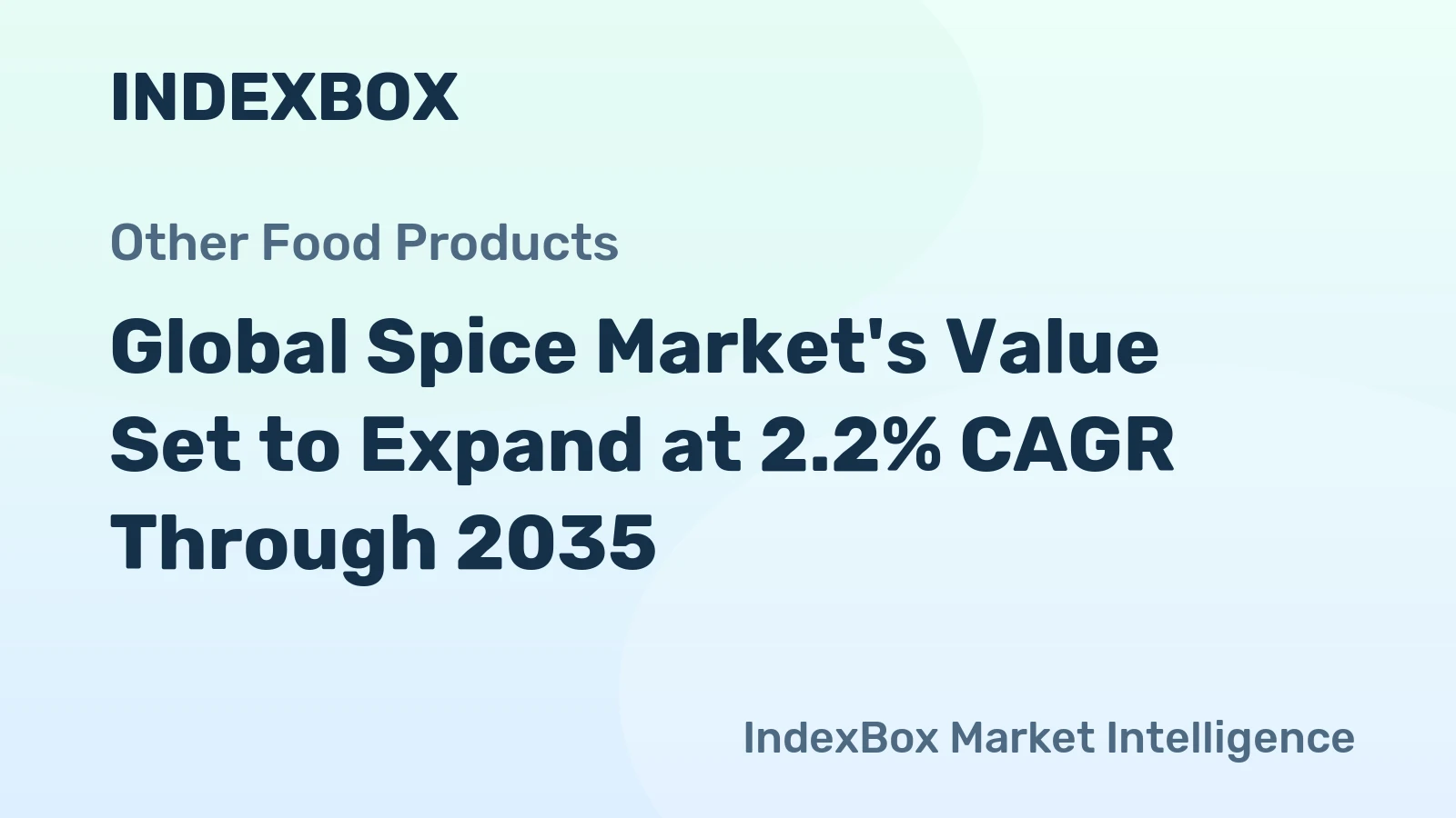 Global Spice Market's Value Set to Expand at 2.2% CAGR Through 2035