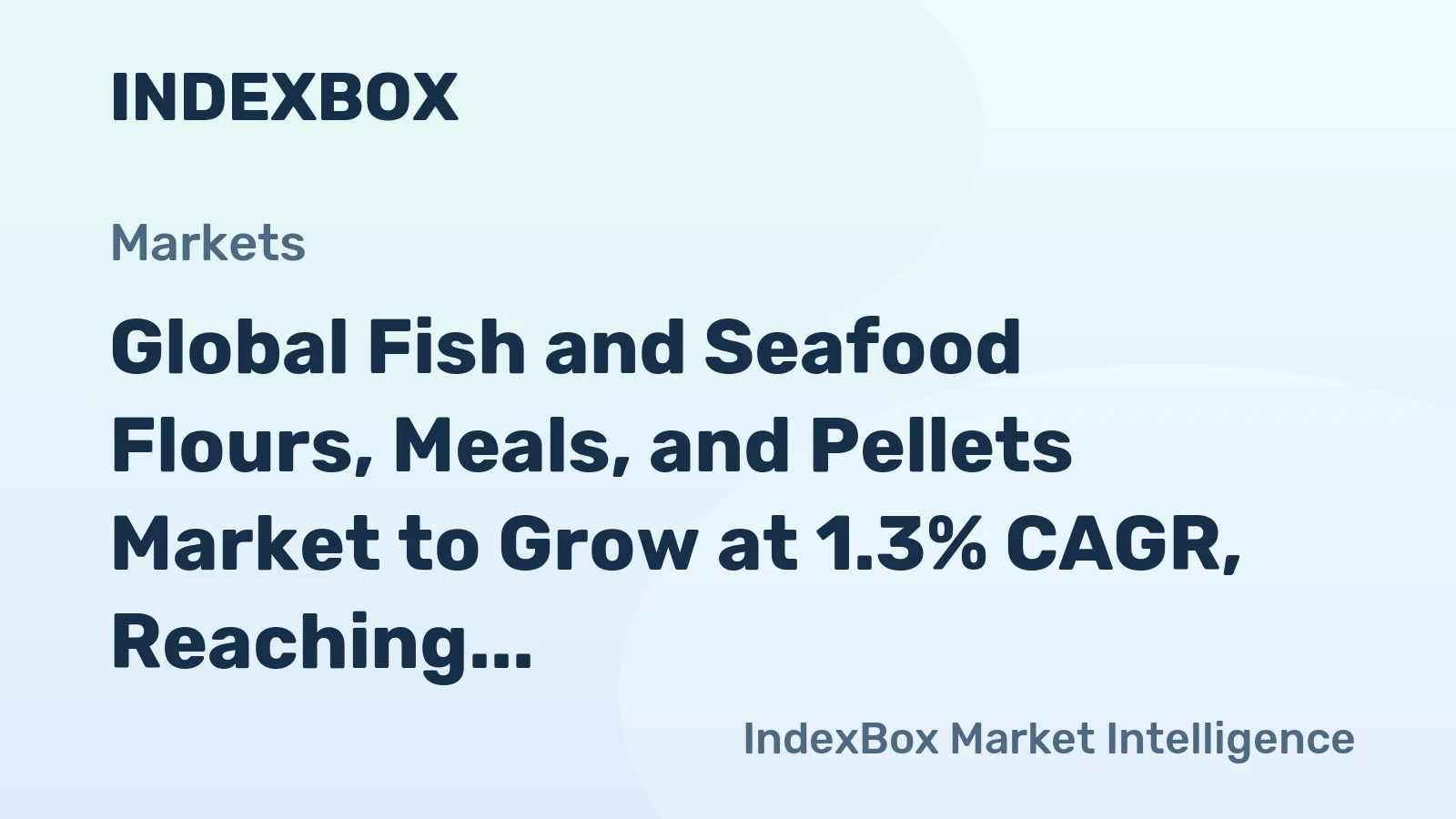 Global Fish and Seafood Flours, Meals, and Pellets Market to Grow at 1.3% CAGR, Reaching 9.7M Tons by 2035