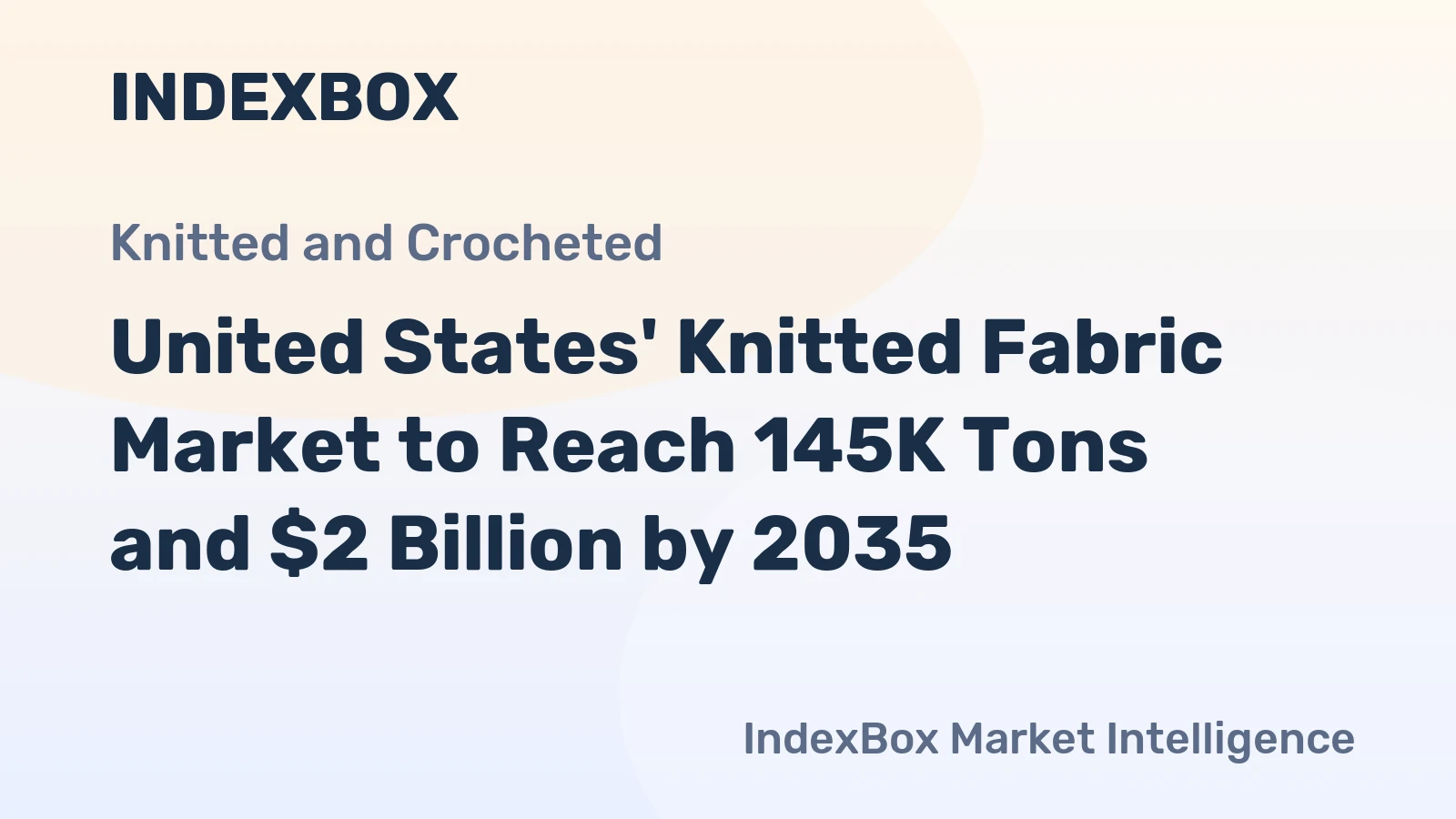 United States' Knitted Fabric Market to Reach 145K Tons and $2 Billion by 2035