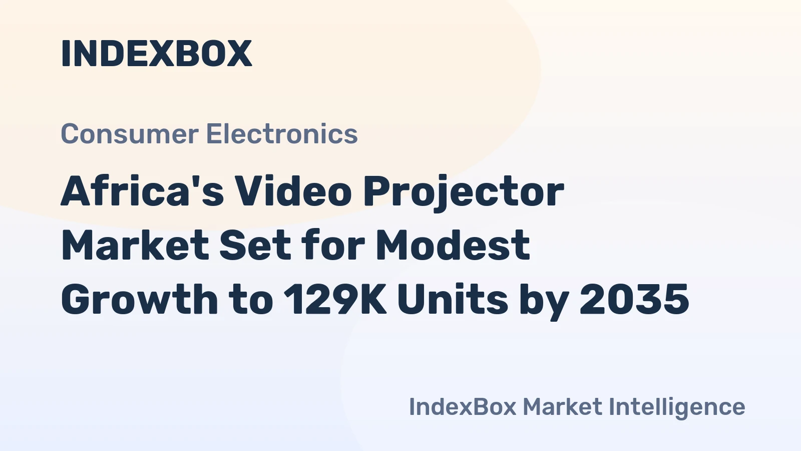 Africa's Video Projector Market Set for Modest Growth to 129K Units by 2035