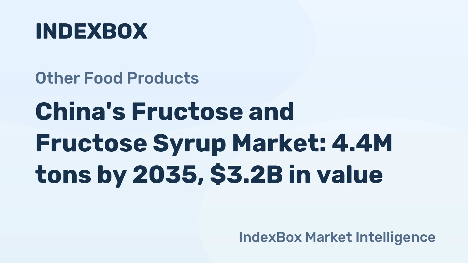 China's Fructose and Fructose Syrup Market: 4.4M tons by 2035, $3.2B in value