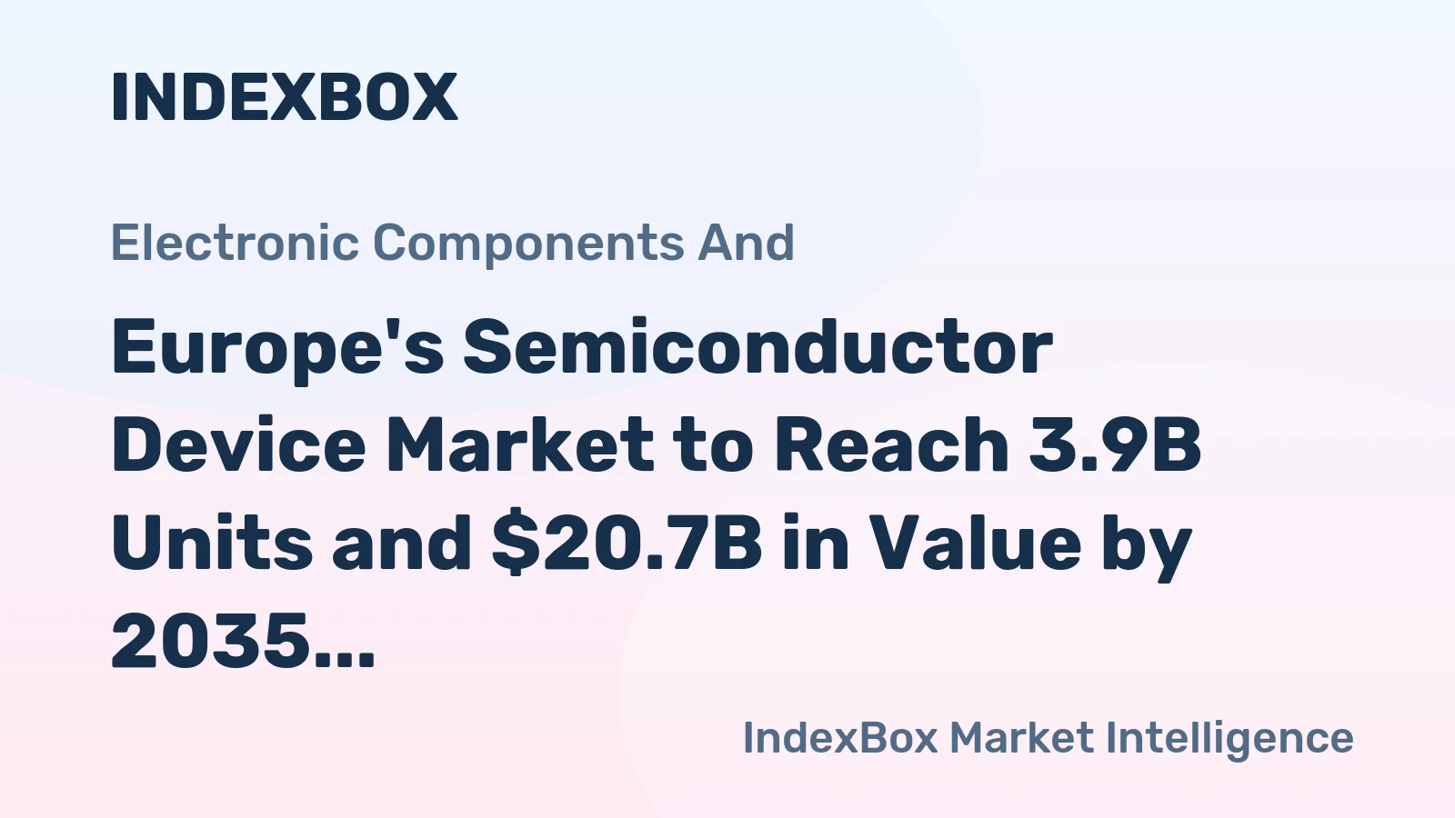 Europe's Semiconductor Device Market to Reach 3.9B Units and $20.7B in Value by 2035