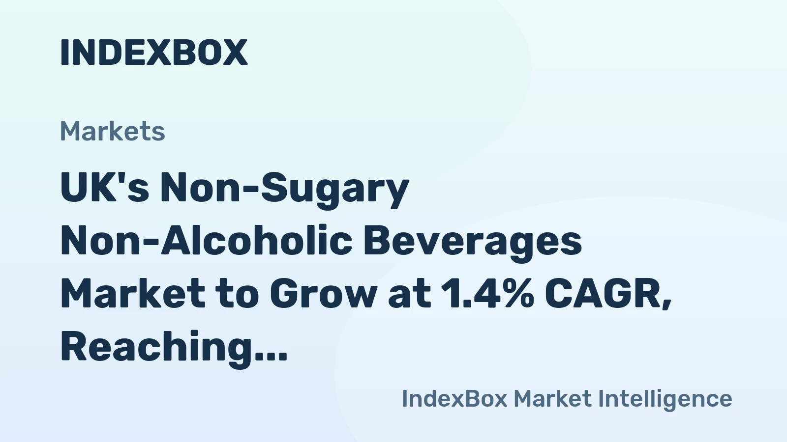 UK's Non-Sugary Non-Alcoholic Beverages Market to Grow at 1.4% CAGR, Reaching 926M Litres by 2035