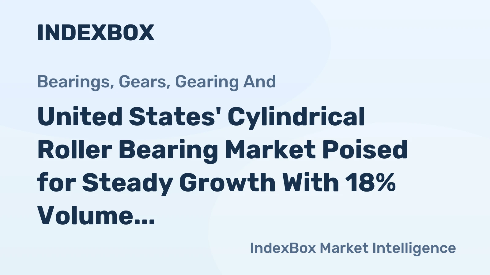 United States' Cylindrical Roller Bearing Market Poised for Steady Growth With 18% Volume CAGR Through 2035