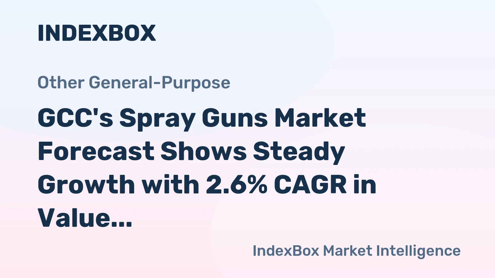 GCC's Spray Guns Market Forecast Shows Steady Growth with 2.6% CAGR in Value Through 2035