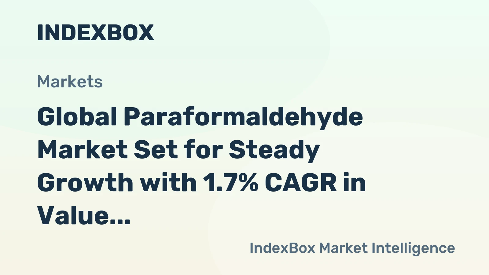 Global Paraformaldehyde Market Set for Steady Growth with 1.7% CAGR in Value Through 2035