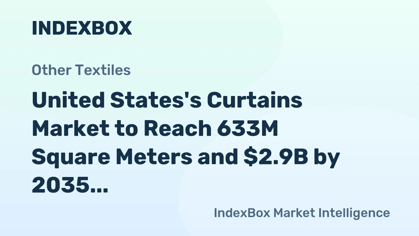 United States's Curtains Market to Reach 633M Square Meters and $2.9B by 2035