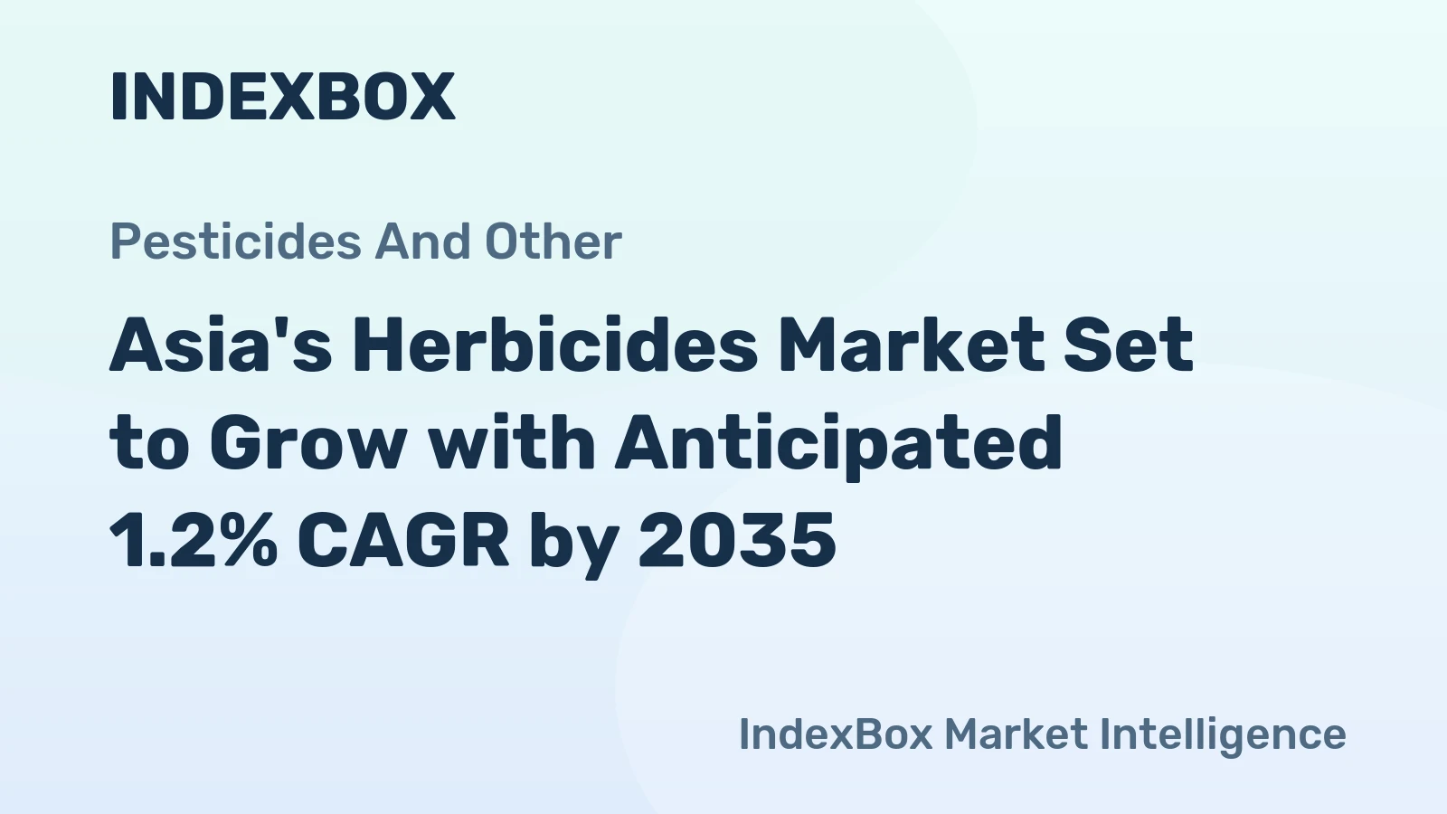 Asia's Herbicides Market Set to Grow with Anticipated 1.2% CAGR by 2035