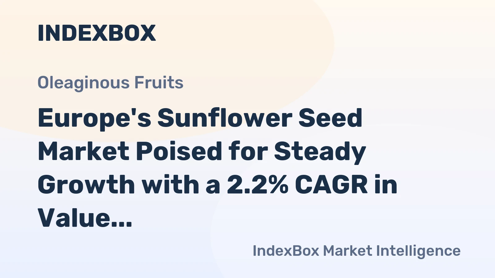 Europe's Sunflower Seed Market Poised for Steady Growth with a 2.2% CAGR in Value Through 2035