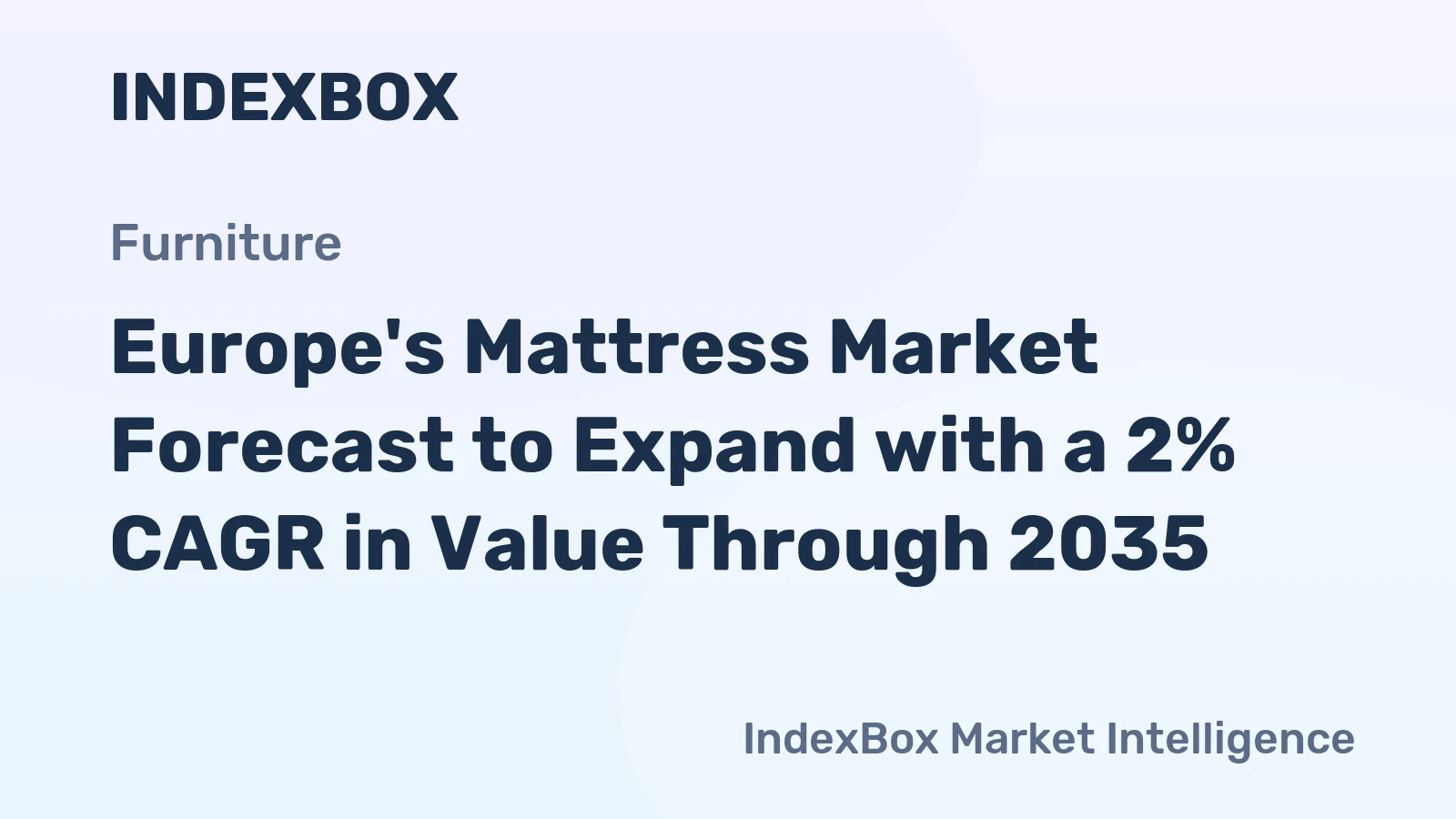 Europe's Mattress Market Forecast to Expand with a 2% CAGR in Value Through 2035