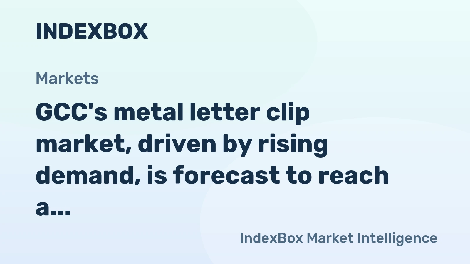 GCC's metal letter clip market, driven by rising demand, is forecast to reach a volume of 1.4K tons and a value of $7.1M by 2035.