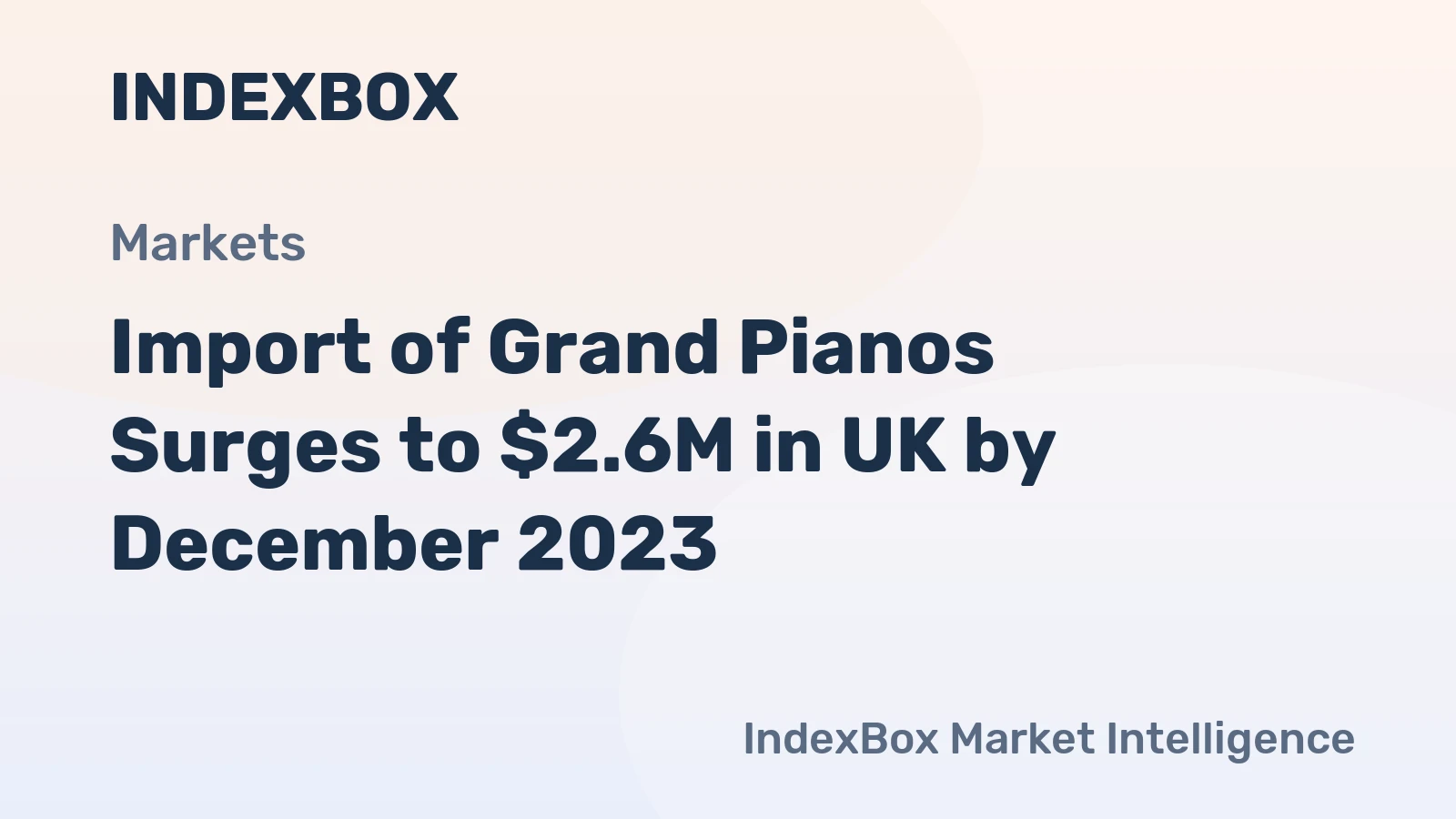 Import of Grand Pianos Surges to $2.6M in UK by December 2023