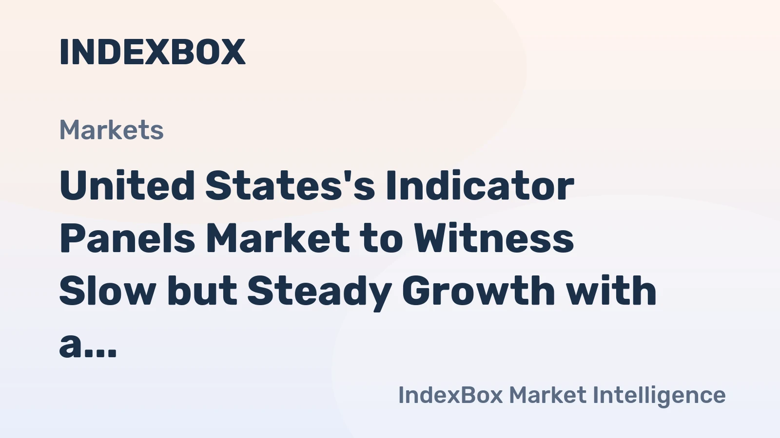 United States's Indicator Panels Market to Witness Slow but Steady Growth with a CAGR of +0.8% from 2024 to 2035