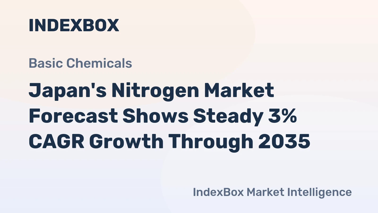 Japan's Nitrogen Market Forecast Shows Steady 3% CAGR Growth Through 2035