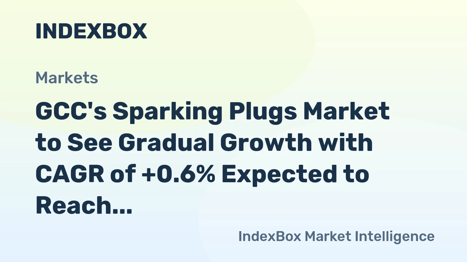 GCC's Sparking Plugs Market to See Gradual Growth with CAGR of +0.6% Expected to Reach $371M by 2035