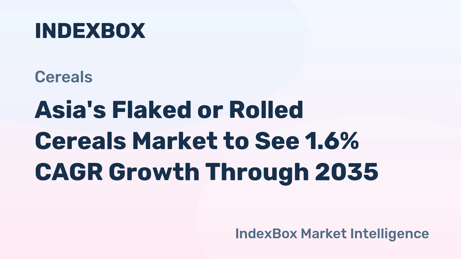 Asia's Flaked or Rolled Cereals Market to See 1.6% CAGR Growth Through 2035
