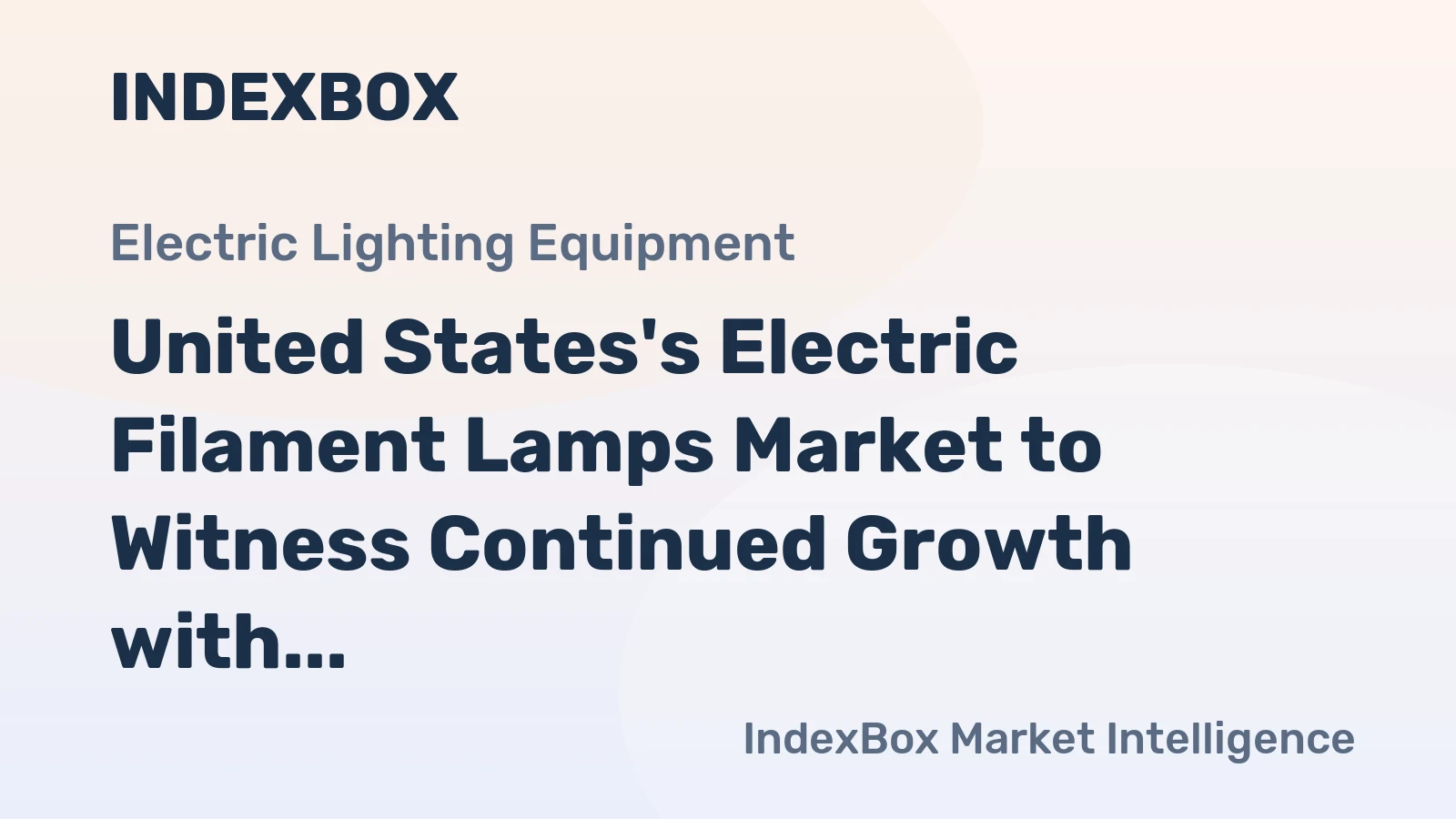 United States's Electric Filament Lamps Market to Witness Continued Growth with CAGR of +3.1% by 2035