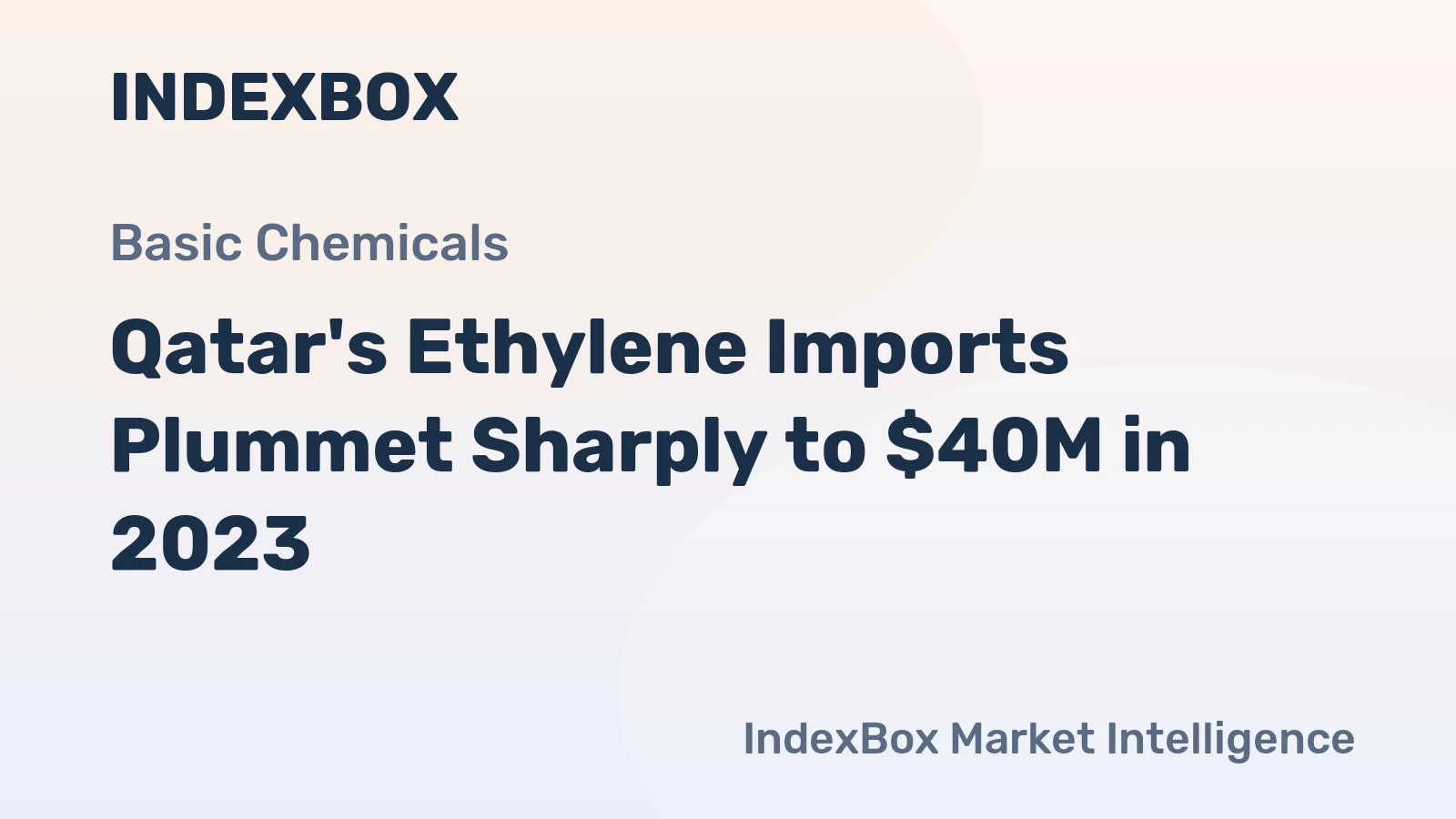 Qatar's Ethylene Imports Plummet Sharply to $40M in 2023