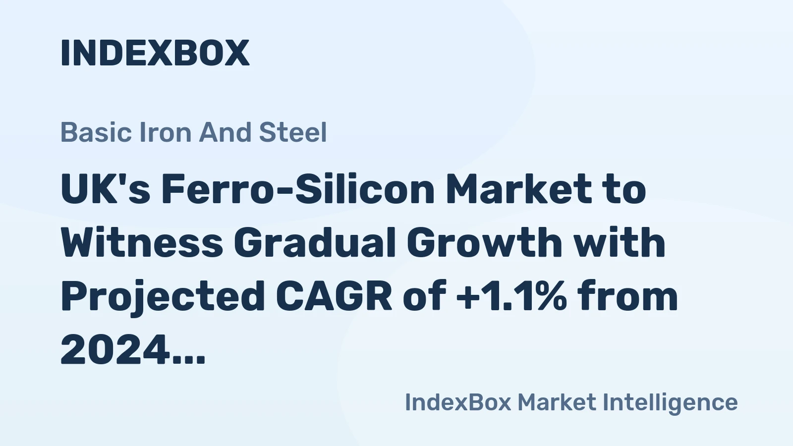 UK's Ferro-Silicon Market to Witness Gradual Growth with Projected CAGR of +1.1% from 2024 to 2035