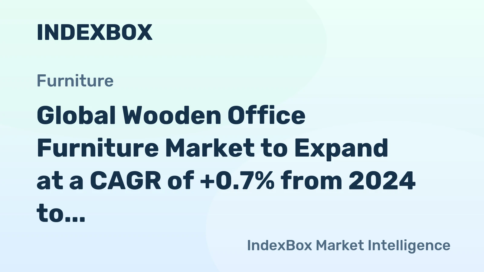 Global Wooden Office Furniture Market to Expand at a CAGR of +0.7% from 2024 to 2035, Reaching 586M Units