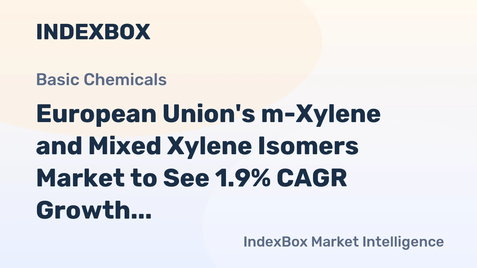 European Union's m-Xylene and Mixed Xylene Isomers Market to See 1.9% CAGR Growth Leading to 918K Tons by 2035