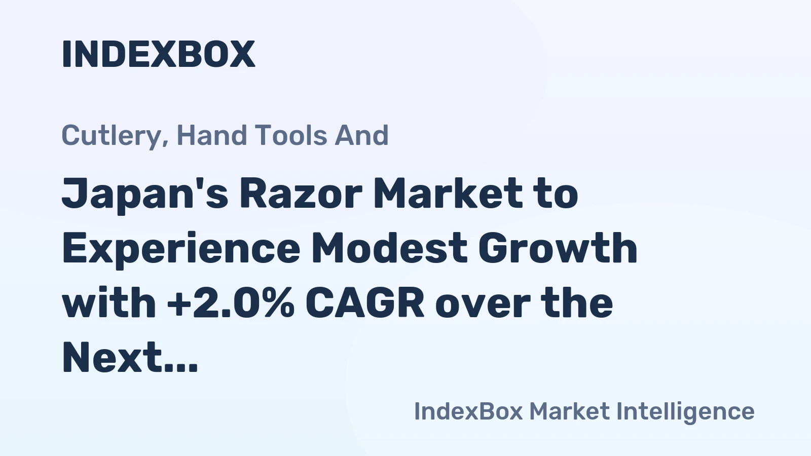 Japan's Razor Market to Experience Modest Growth with +2.0% CAGR over the Next Decade