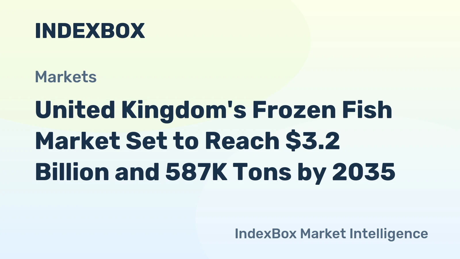 United Kingdom's Frozen Fish Market Set to Reach $3.2 Billion and 587K Tons by 2035