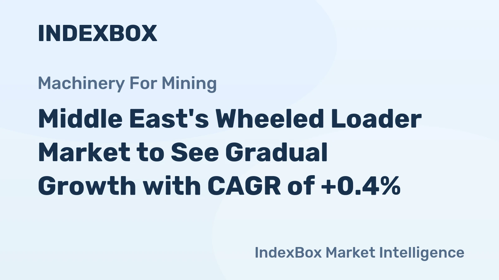 Middle East's Wheeled Loader Market to See Gradual Growth with CAGR of +0.4%