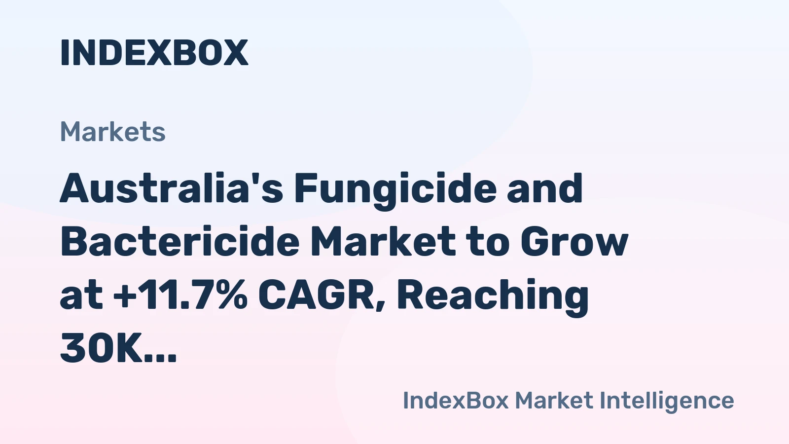 Australia's Fungicide and Bactericide Market to Grow at +11.7% CAGR, Reaching 30K Tons by 2035