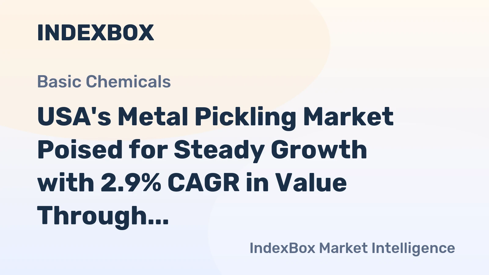 USA's Metal Pickling Market Poised for Steady Growth with 2.9% CAGR in Value Through 2035
