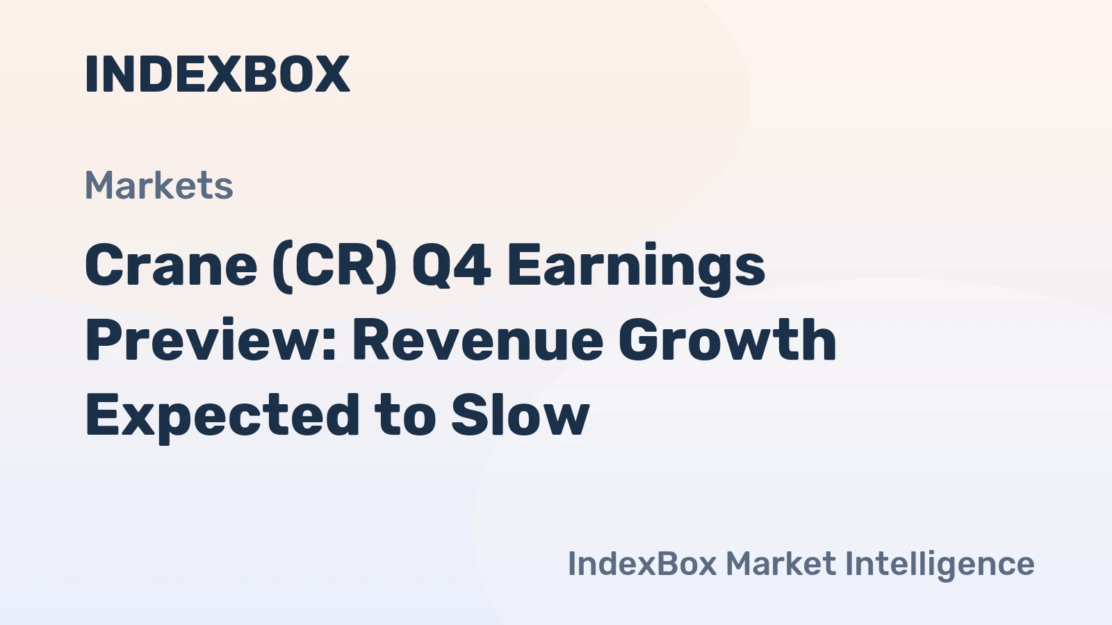 Crane (CR) Q4 Earnings Preview: Revenue Growth Expected to Slow