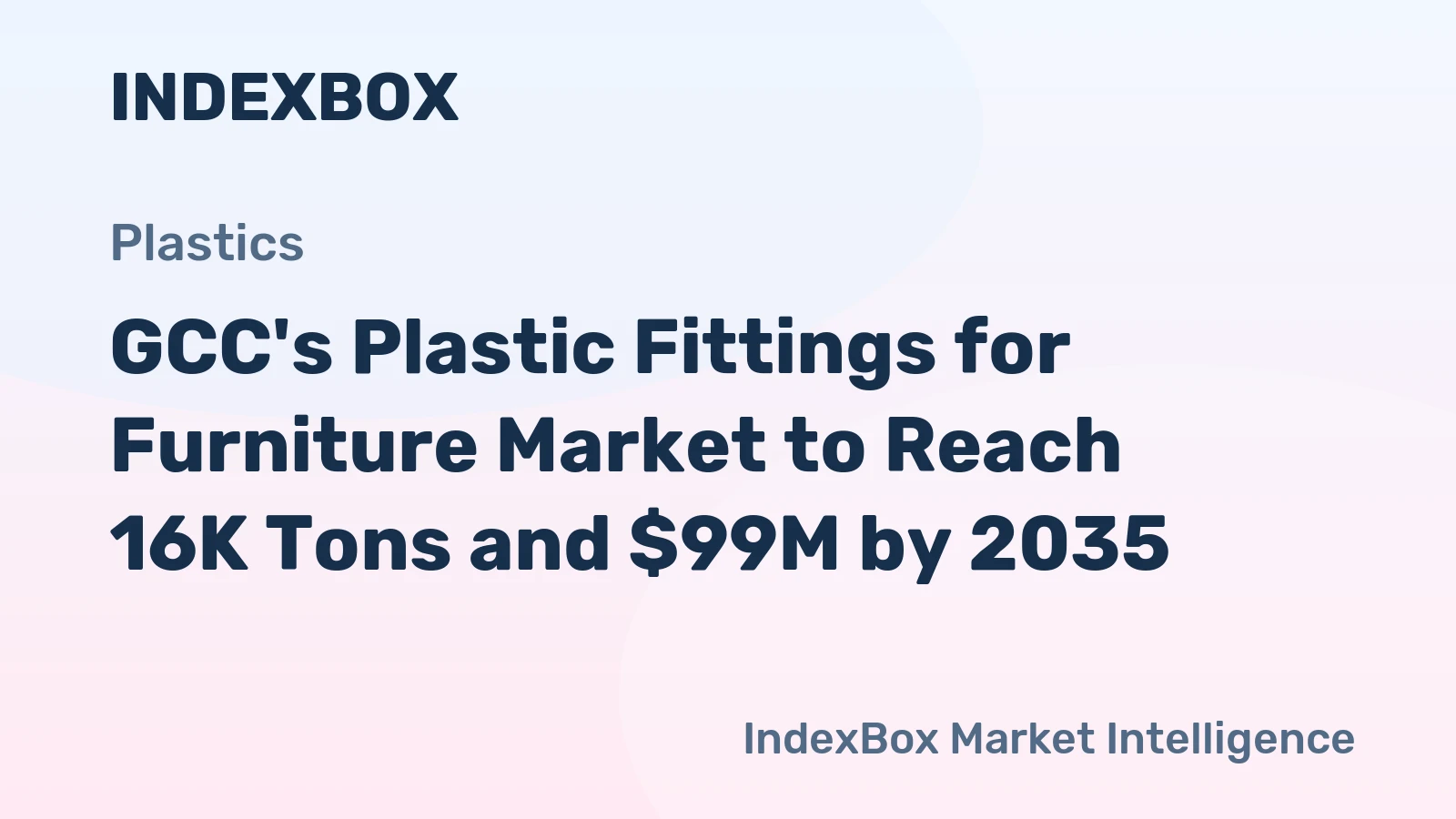 GCC's Plastic Fittings for Furniture Market to Reach 16K Tons and $99M by 2035