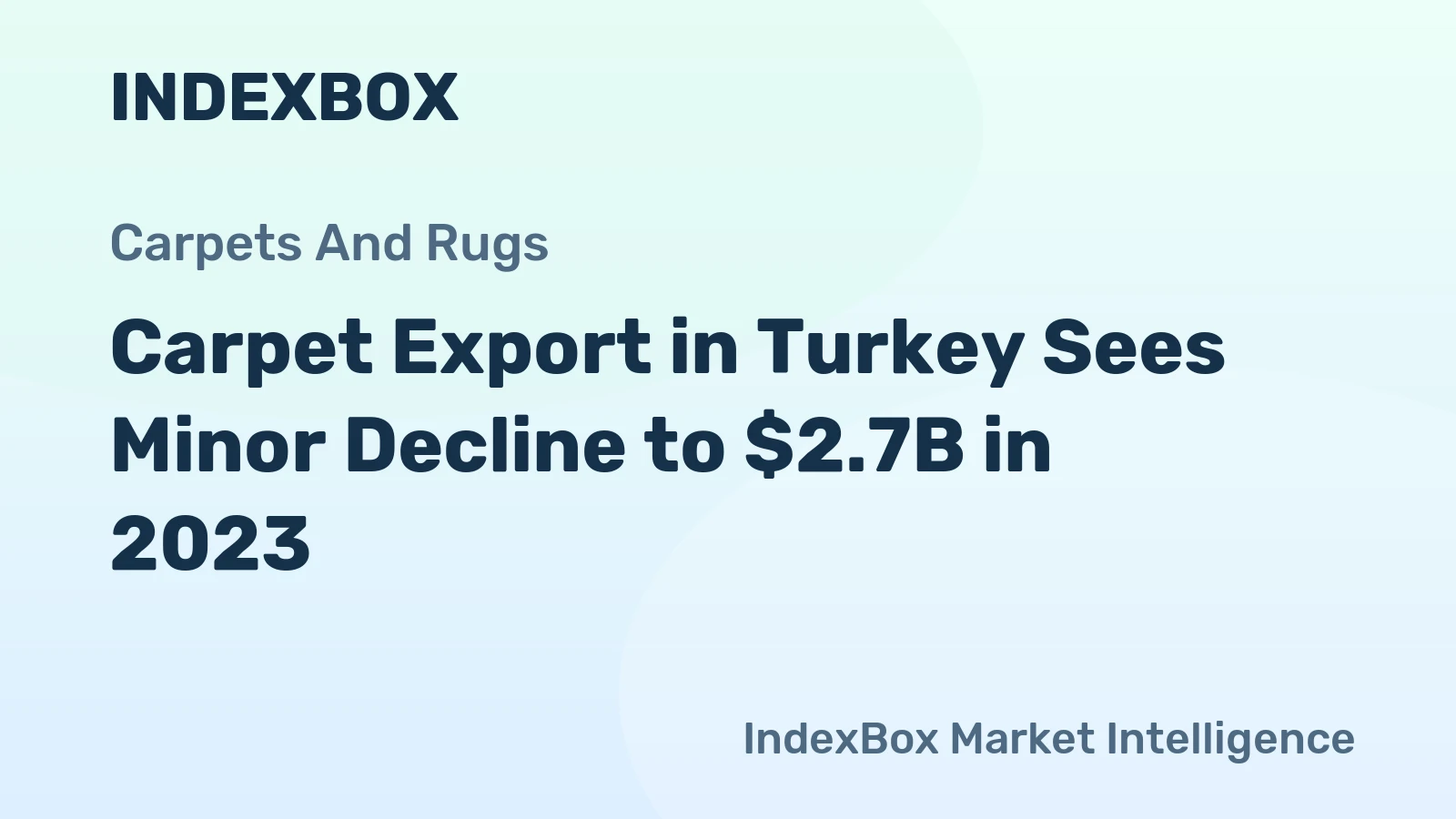 Carpet Export in Turkey Sees Minor Decline to $2.7B in 2023