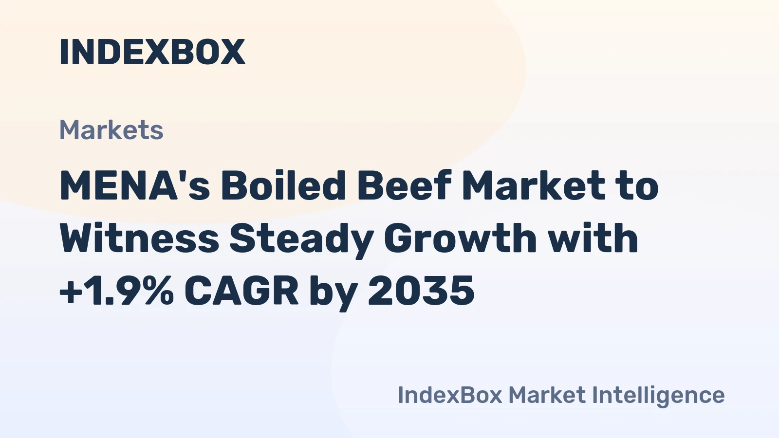 MENA's Boiled Beef Market to Witness Steady Growth with +1.9% CAGR by 2035