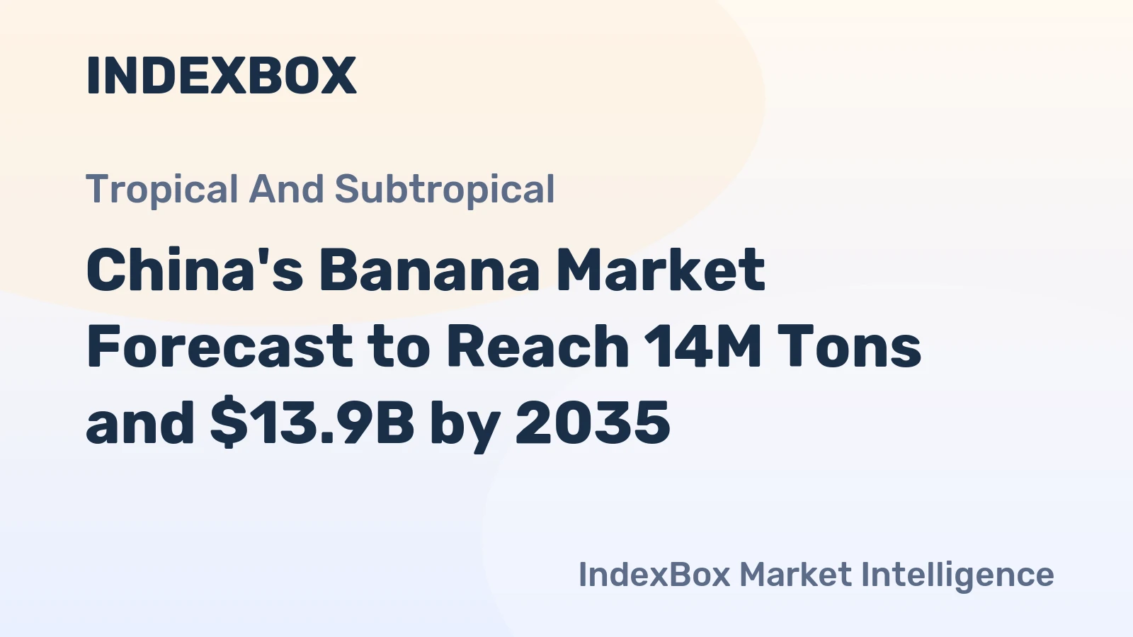 China's Banana Market Forecast to Reach 14M Tons and $13.9B by 2035