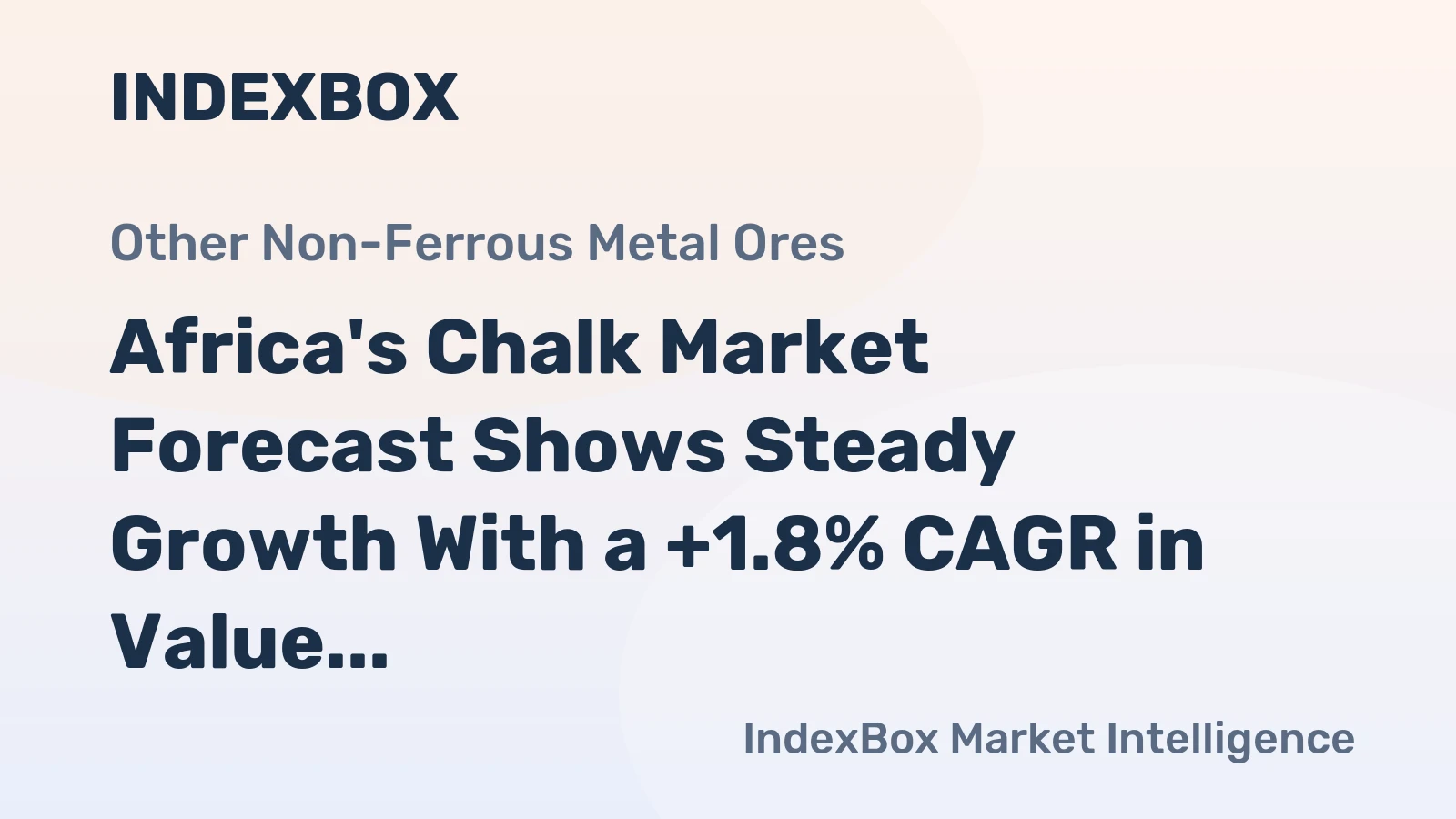Africa's Chalk Market Forecast Shows Steady Growth With a +1.8% CAGR in Value Through 2035