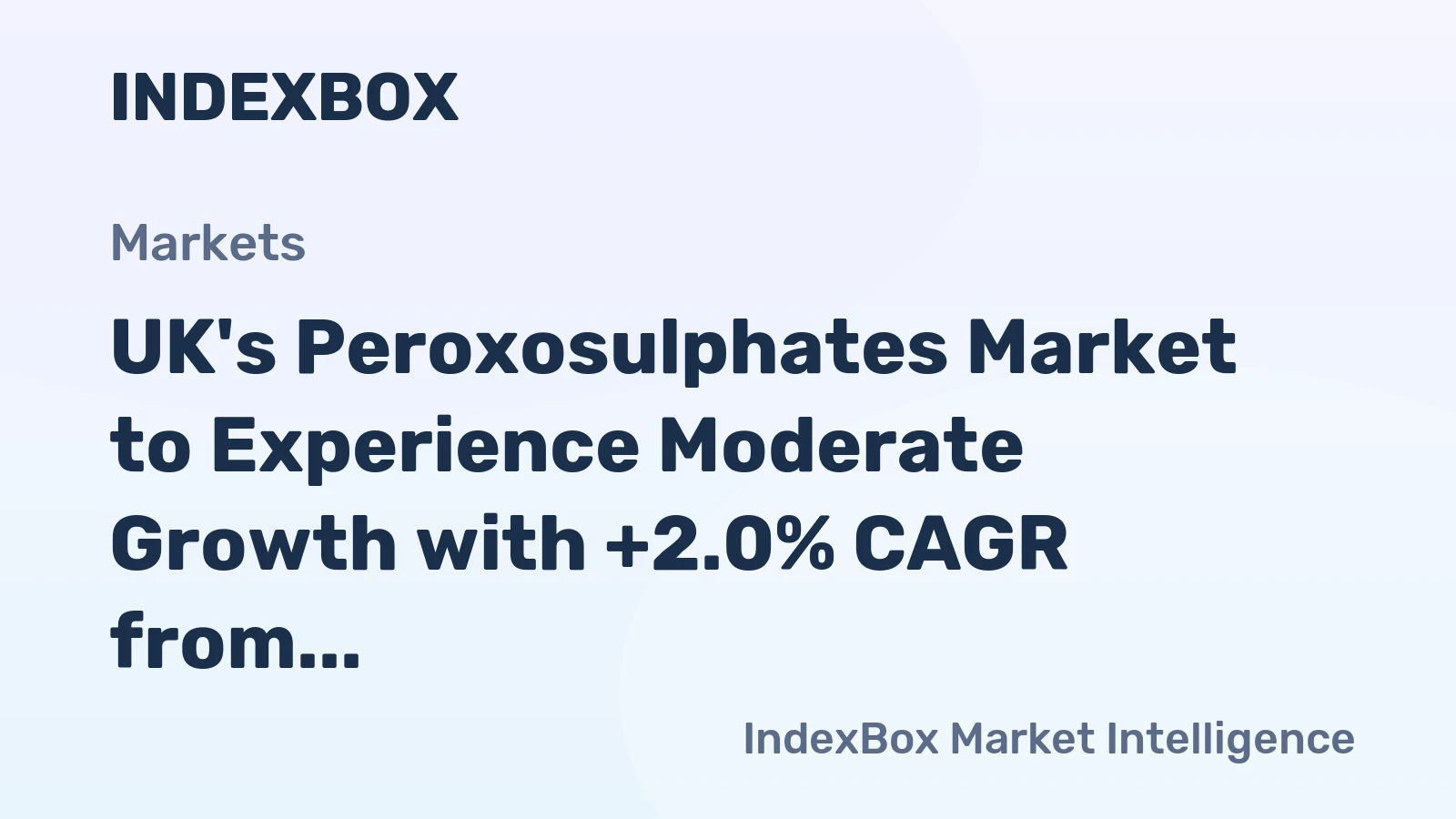 UK's Peroxosulphates Market to Experience Moderate Growth with +2.0% CAGR from 2024 to 2035