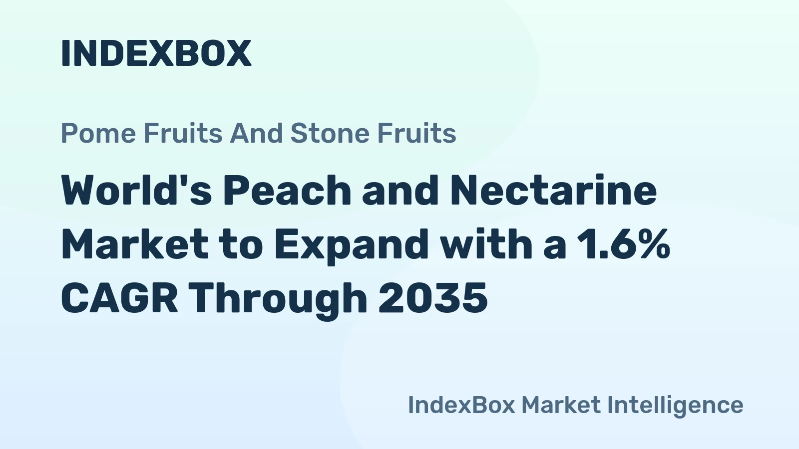World's Peach and Nectarine Market to Expand with a 1.6% CAGR Through 2035