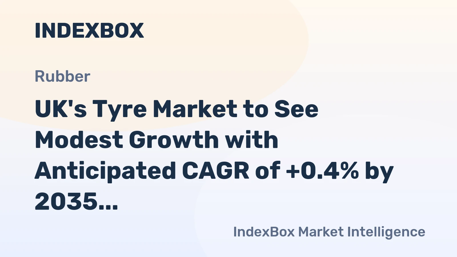 UK's Tyre Market to See Modest Growth with Anticipated CAGR of +0.4% by 2035