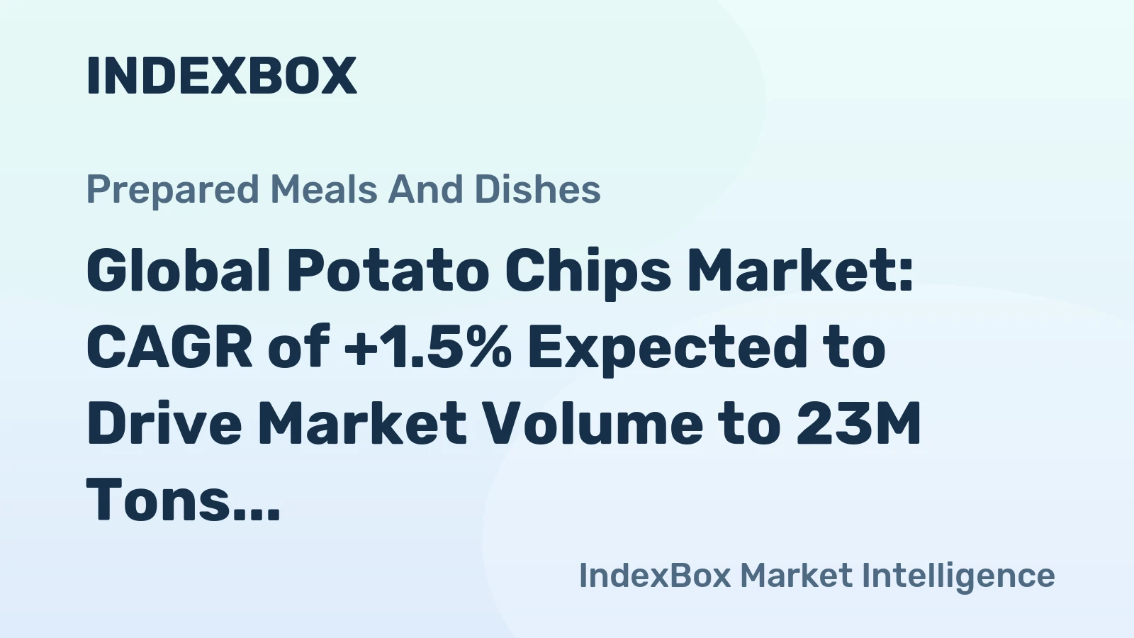 Global Potato Chips Market: CAGR of +1.5% Expected to Drive Market Volume to 23M Tons by 2035