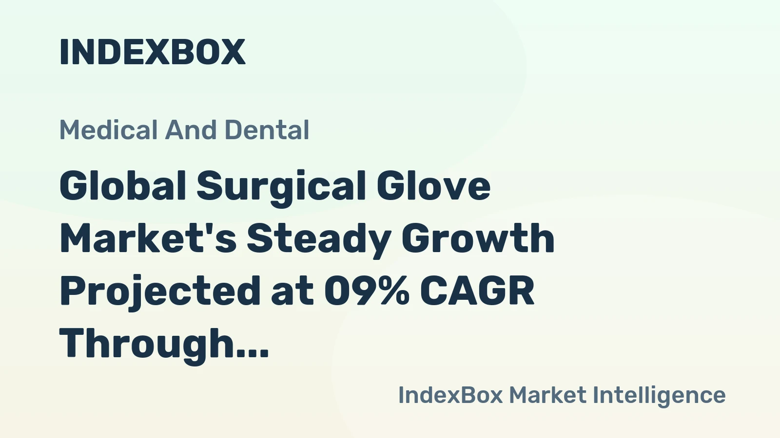 Global Surgical Glove Market's Steady Growth Projected at 09% CAGR Through 2035