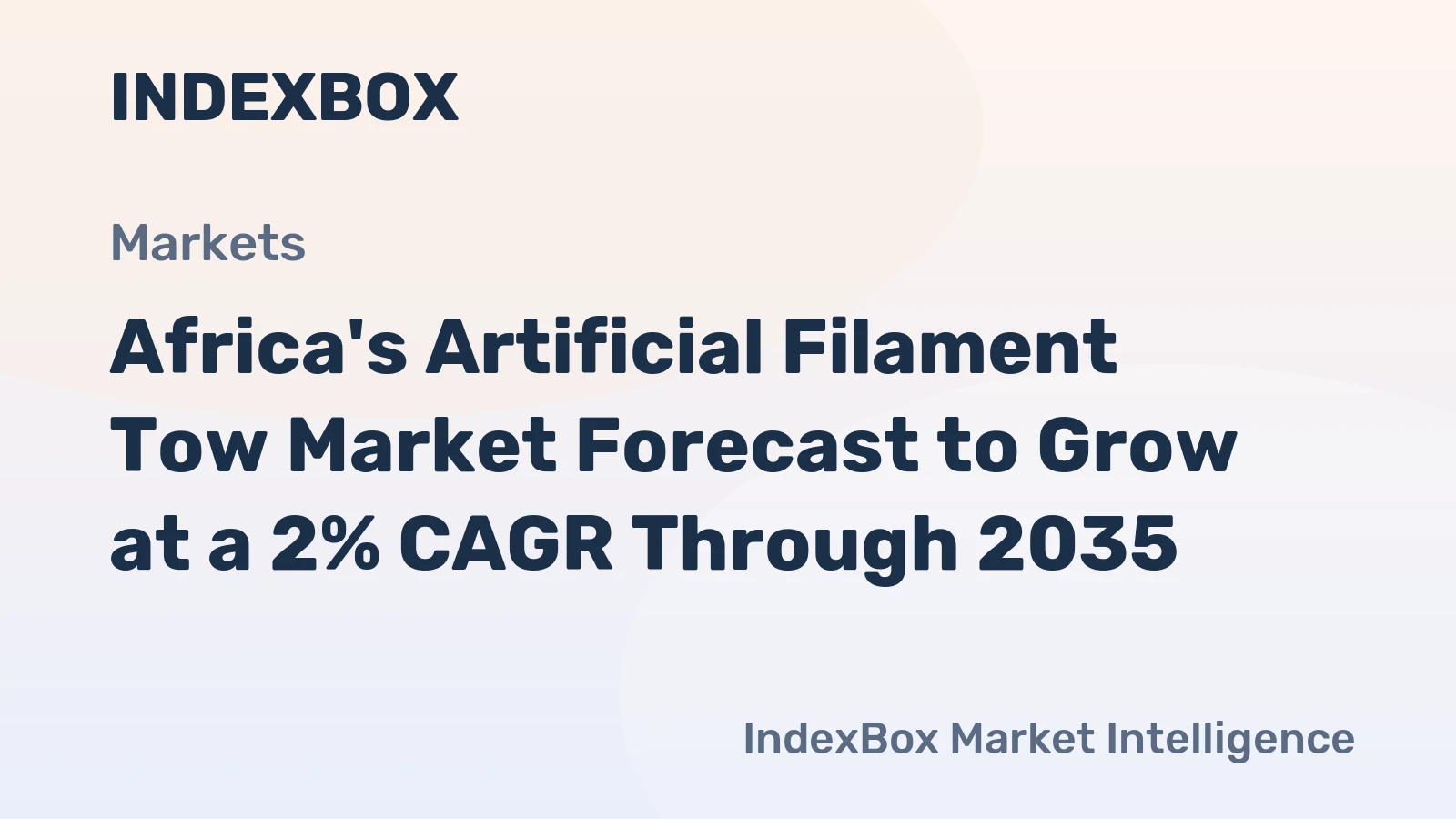 Africa's Artificial Filament Tow Market Forecast to Grow at a 2% CAGR Through 2035