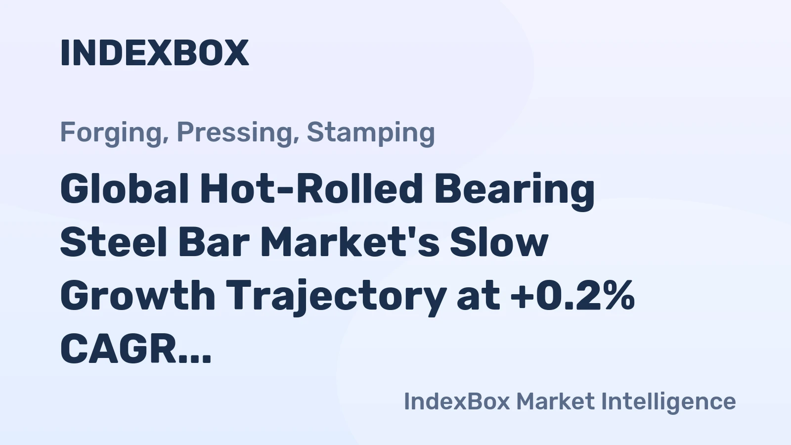 Global Hot-Rolled Bearing Steel Bar Market's Slow Growth Trajectory at +0.2% CAGR Through 2035