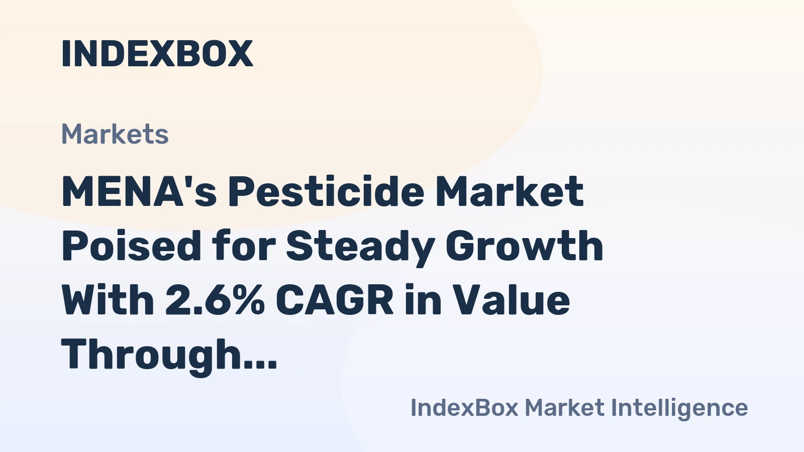 MENA's Pesticide Market Poised for Steady Growth With 2.6% CAGR in Value Through 2035
