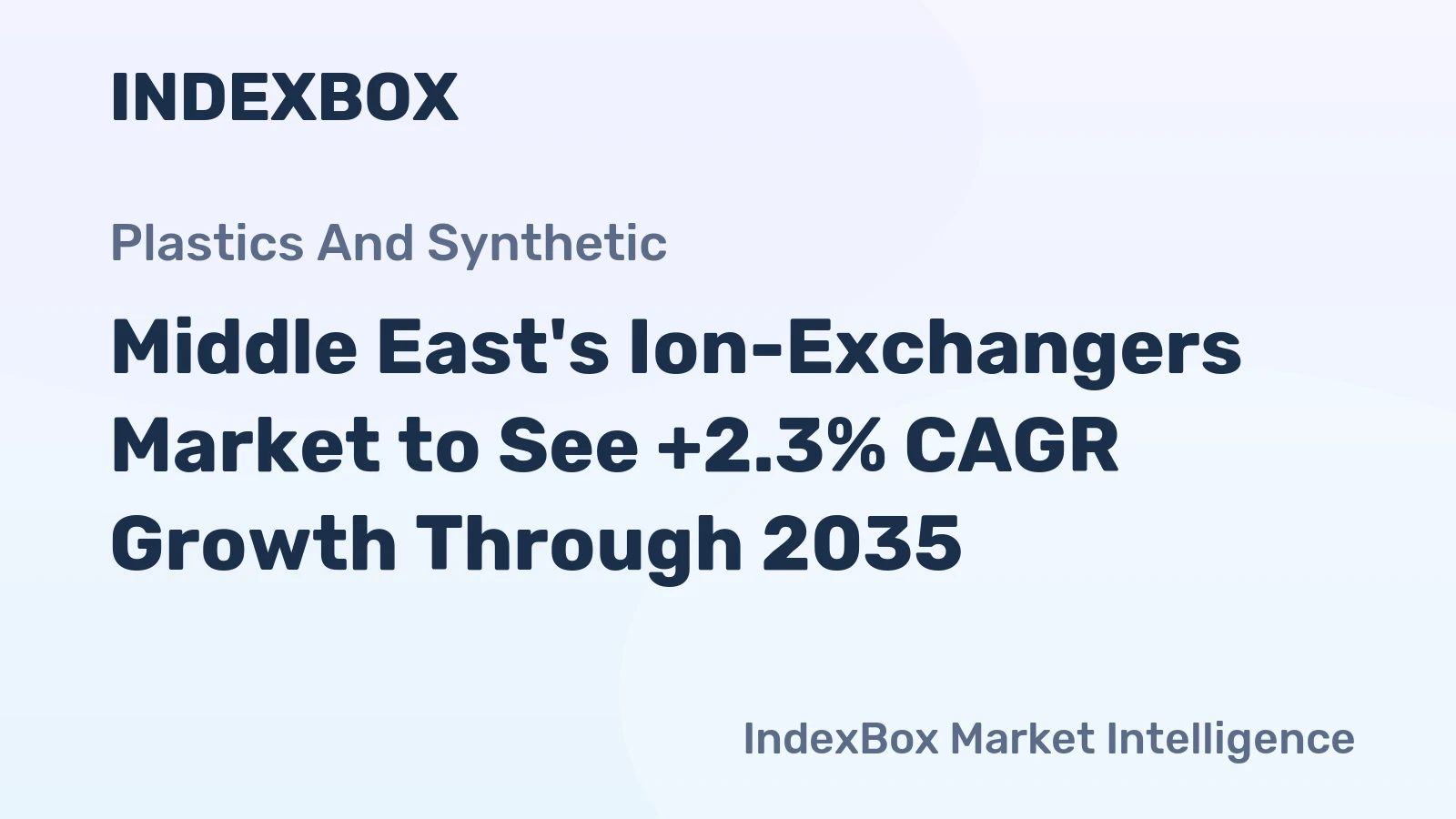 Middle East's Ion-Exchangers Market to See +2.3% CAGR Growth Through 2035
