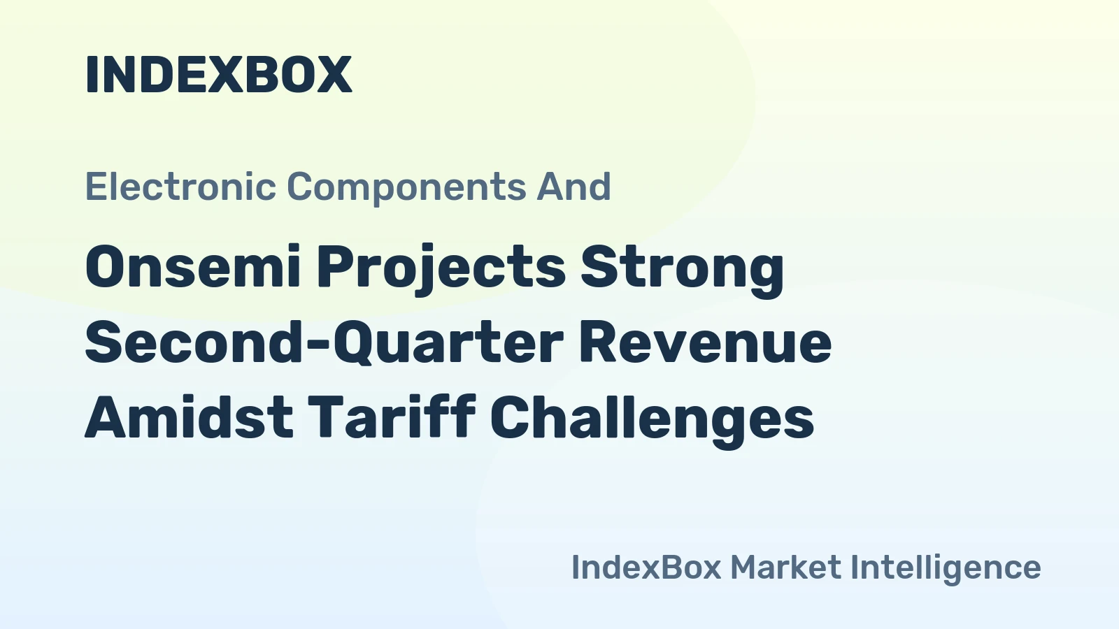 Onsemi Projects Strong Second-Quarter Revenue Amidst Tariff Challenges