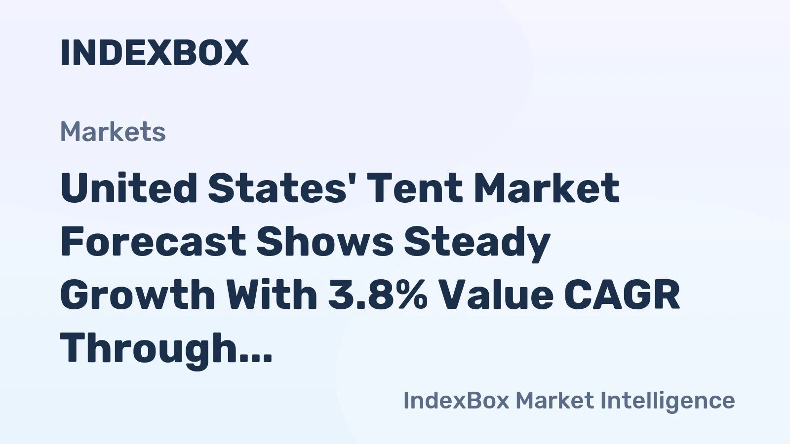 United States' Tent Market Forecast Shows Steady Growth With 3.8% Value CAGR Through 2035