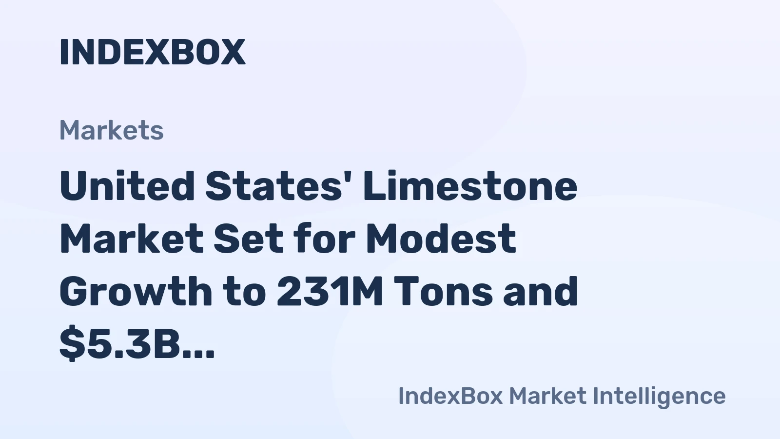 United States' Limestone Market Set for Modest Growth to 231M Tons and $5.3B